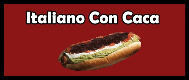 ITALIANO CON CACA: ITALIANO CON CACA